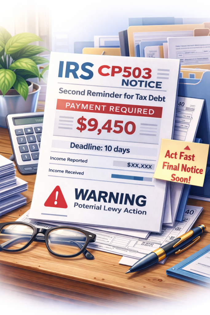 IRS CP503 Notice Explained: What It Means and How to Respond